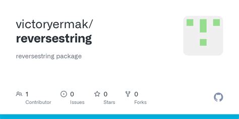 github victoryermak reversestring reversestring package