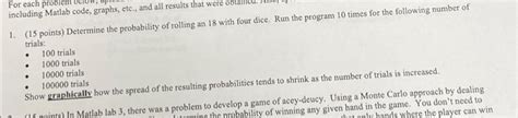 For Each Problem Including Matlab Code Graphs Etc