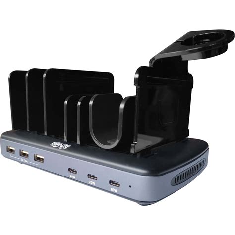 Tripp Lite 6 Port USB Charging Station60W USB C 2x 20W USB C 3x USB A PD Charging Device And