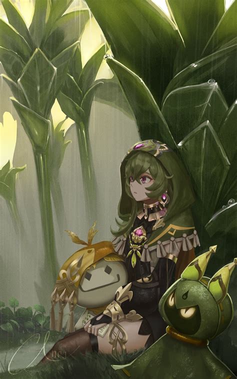 Collei Aranara And Cuilein Anbar Genshin Impact Drawn By Anri Anriplu Danbooru