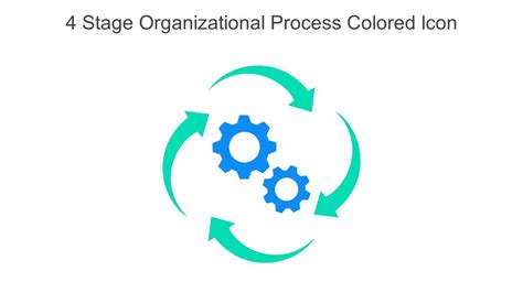 4 Stage Organizational Process Colored Icon In Powerpoint Pptx Png And