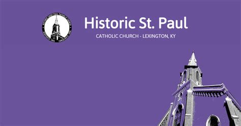 Schedule Your Mass Intentions Historic St Paul Catholic Church Lexington Ky