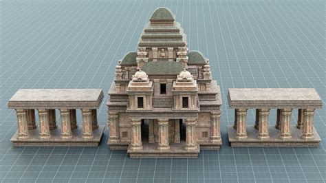 Artstation 60 Modular Ancient Temple Assets 3d Model Textured