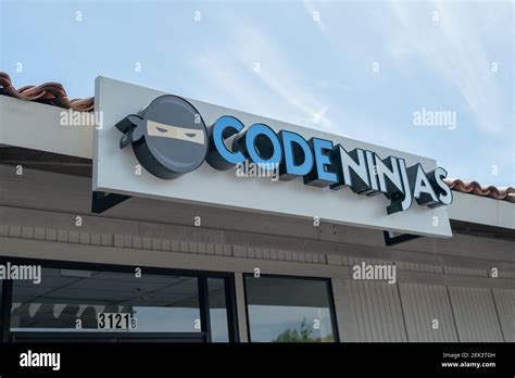 Sign On Facade At Stem Education Company Code Ninjas In San Ramon