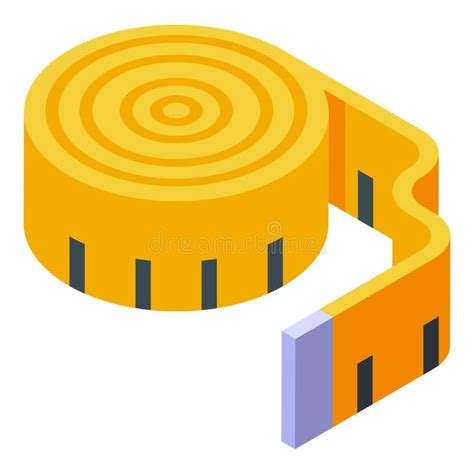 Measurement Tape Icon Isometric Vector Medical Care Stock Illustration Illustration Of Care