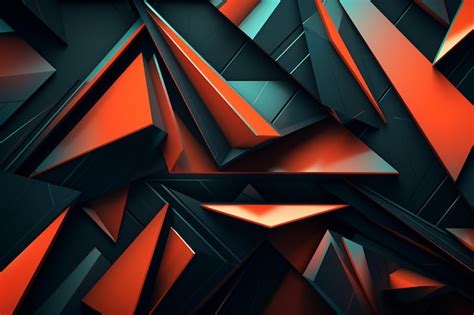 Premium AI Image Angular Designs With Sharp Lines And Edges