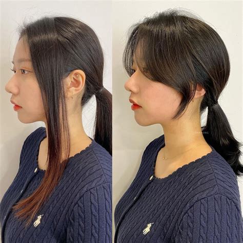 차홍아르더 본점 구윤모 빌드펌 사이드뱅 레이어드펌 On Instagram “ ️헤어성형 많은 사랑을 받고있는 제 시그니처