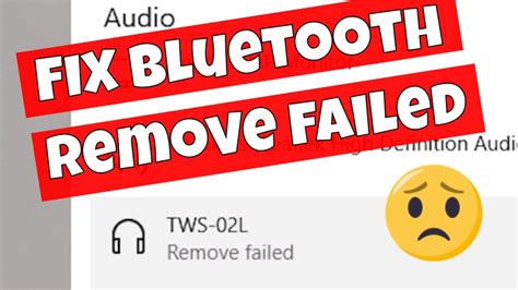 Remove Failed Bluetooth Windows 11