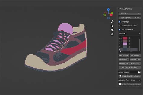 Blender插件 实时像素艺术渲染器插件pixel Art Renderer V1 10 源酷素材网