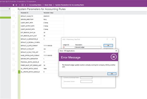 Preliminary Year End Roll Error Message Ifs Community