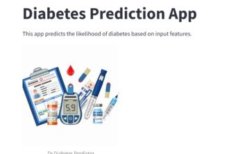 Diabetes Risk Prediction Website Devpost