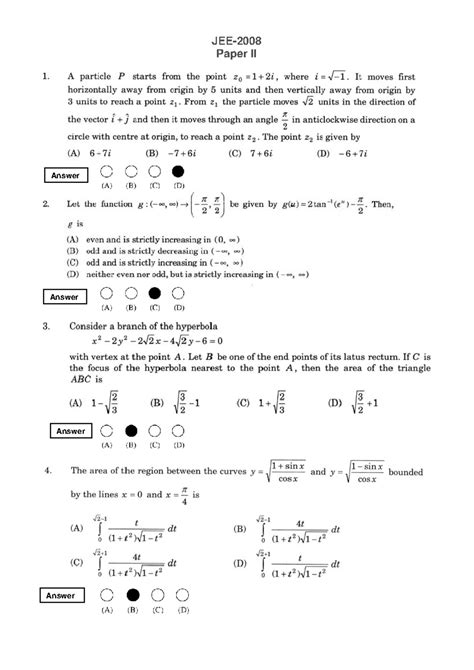 2008 2 Computer Engineering Jee Paper Ii Answer Answer Answer