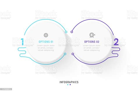 벡터 인포 그래픽 라벨 디자인 템플릿 아이콘과 2 옵션 또는 단계 프로세스 다이어그램 프리젠 테이션 워크 플로우 레이아웃 배너 순서도 정보 그래프에 사용할 수 있습니다 0