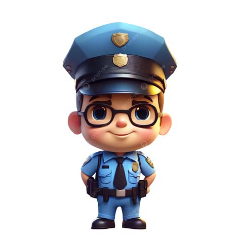 รูปตำรวจ 3d หนุ่มน่ารัก Png ตำรวจ เด็กน่ารัก การ์ตูนภาพ Png สำหรับการดาวน์โหลดฟรี
