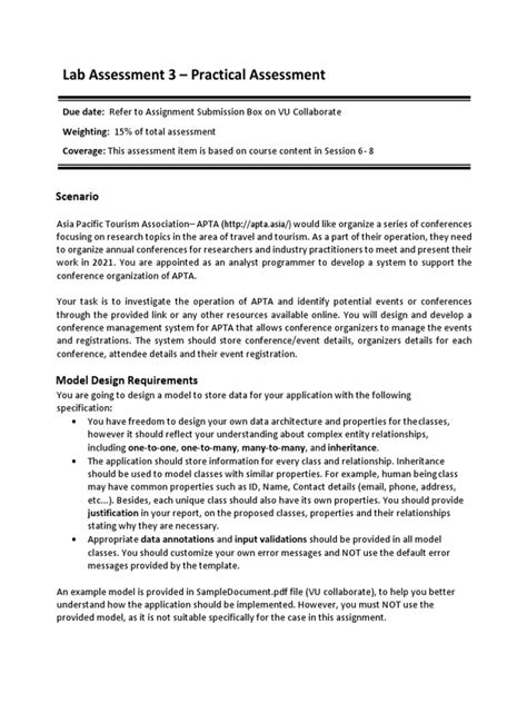 Lab Assessment 3 Practical Assessment Scenario Pdf Databases Websites