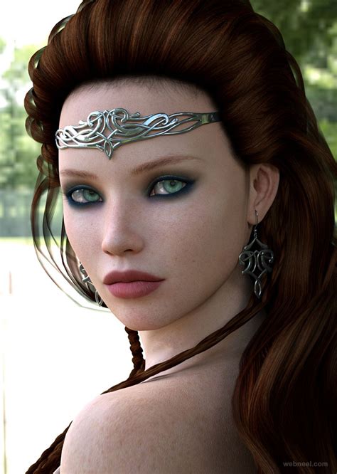 25 Fresh Cg Girl Models And 3d Character Designs For Your Inspiration