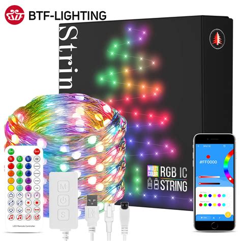 Usb Christmas Lights String Party Lights Birthday Decoration Ws2812b Rgb Led Light Dreamcolor