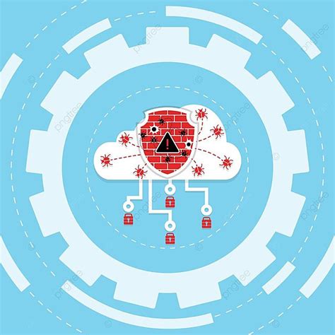 Cloud Computer Ransomware Attack And Hacker Demand For Ransom Vector