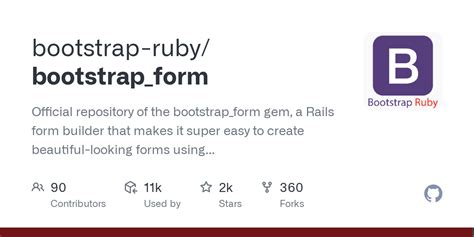 Github Bootstrap Rubybootstrapform Official Repository Of The