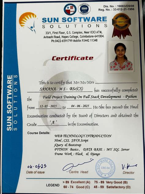 📌📈 Just Wrapped Up An Incredible Full Stack Development Internship With Python At Sun Software