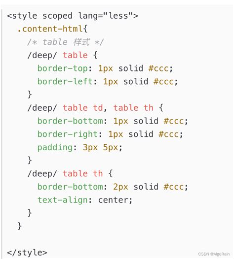 Vue3中使用v Html解析后table表格的线不展示