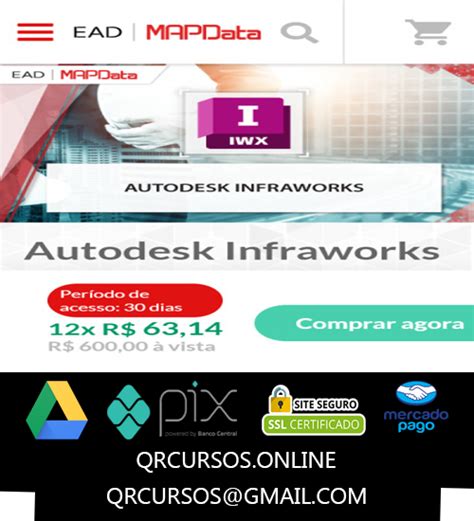 Curso Autodesk Infraworks Mapdata 2024 Qr Cursos Online