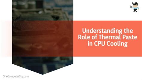 Do CPU Coolers Come With Thermal Paste Unmasking The Truth