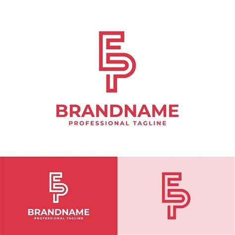 Premium Vector Modern Initials Ep Logo Suitable For Business With Ep