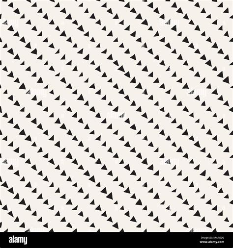 Hand Drawn Style Ethnic Seamless Pattern Abstract Geometric Shapes Background In Black And