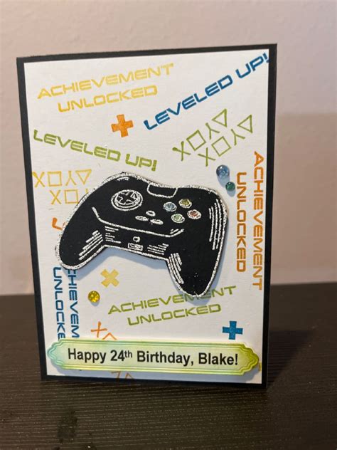 Video Game Controller Birthday Card
