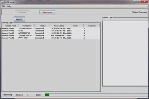 1 Implementation Result For DHCP Server Listing Access Points Download Scientific Diagram