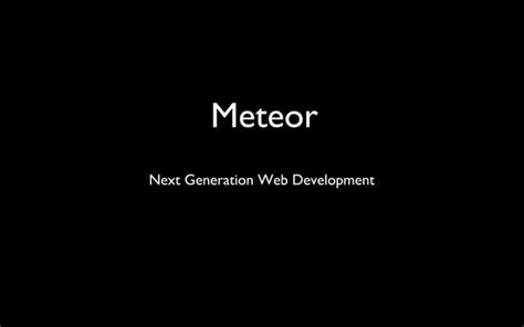 Meteor Ppt