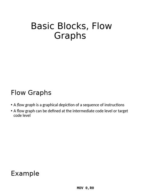 Basic Blocks Flow Graphs Pdf Theoretical Computer Science Graph