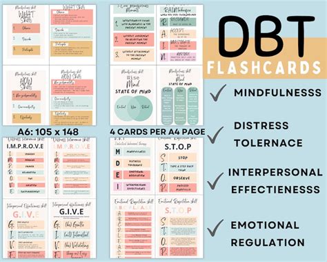Dbt Cardsdialectical Coping Skill Cardscoping Skills Flash Cards