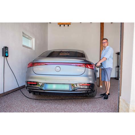 Зарядна станция за електромобили тип 2 5м кабел 6a 32a 230v монофазна 7 4kw Wifi Rfid