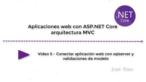 Video 5 Conectar Con Sqlserver Y Validar Mediante Dataannotations