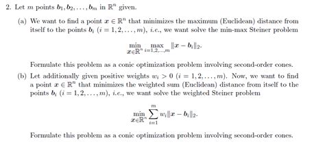 Solved This Problem Is For Lectures On Modern Convex