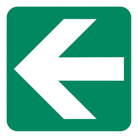 Directional Green Arrow Safety Sign General Signs