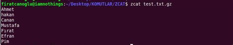Örneklerle linux ta zcat komutu nasıl kullanılır linux data linux