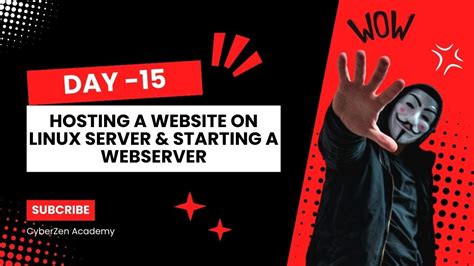 Day 15 Hosting A Website On Linux Server And Starting A Webserver