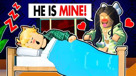 My Crush Watches Me Sleep A Roblox Movie Youtube