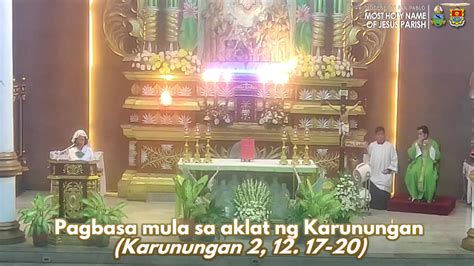 Ika-26 Linggo sa Karaniwang Panahon | Setyembre 29, 2024 | Ika-26 ...