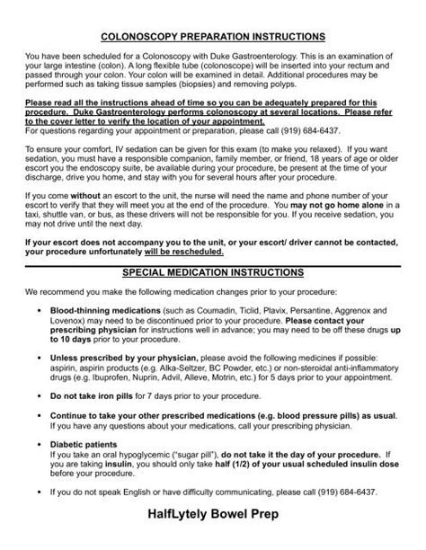 Halflytely Bowel Prep