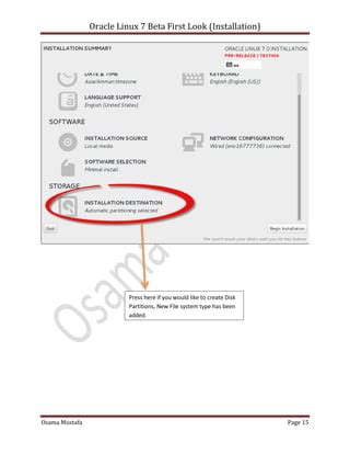 Oracle Linux Beta First Look Installations PDF Operating Systems Computer Software And