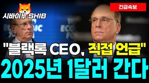 Sahan Rashmil On Linkedin 시바이누 코인 블랙록 Ceo 래리 핑크 1달러 가능성 직접 언급” 블랙록이 나서면 1달러 되는 거에요 정확도 100