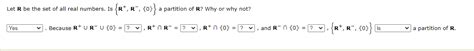 Solved Let R Be The Set Of All Real Numbers Is R R Chegg