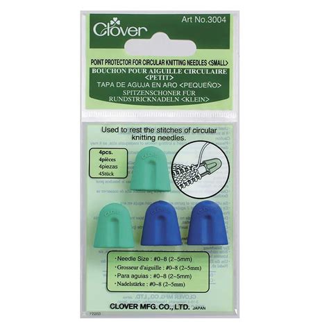 Circular Needles Point Protector Clover