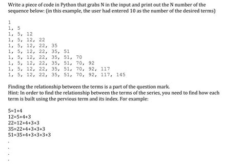 Solved Use While Loop And For Loop If Needed One While And Chegg Com