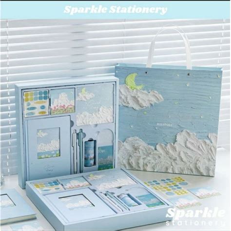 Rosy Posy T Set Diary Notebook Free Complete T Bag 122 Items Shopee Malaysia