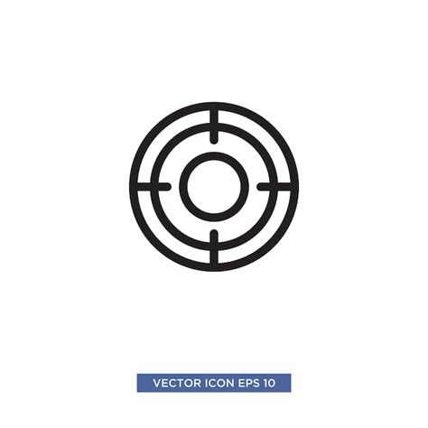 premium photo target scope icon vector illustration